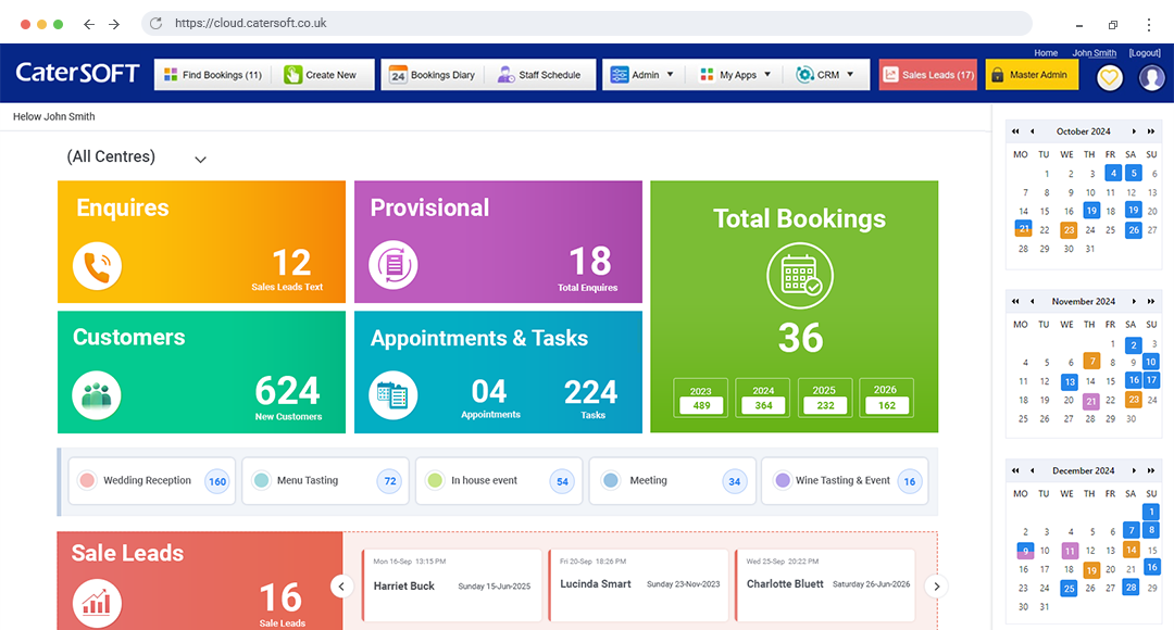 CaterSOFT - Online catering software for buffet caterers, event ...